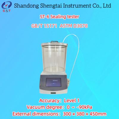 China ST-6 Sealing Tester Vacuum water bath negative pressure method ASTM D3078 for sale