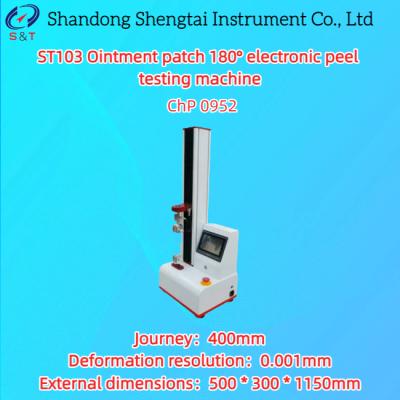 China Ointment Paste 180 ° Electronic Peeling Tester 0.001mm Journey 400mm ChP 0952 for sale