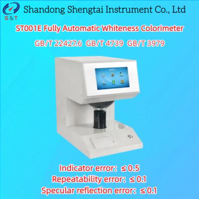 China Fully Automatic Hunter Whiteness Colorimeter sample Thickness ≤40mm GB/T 22427.6 for sale