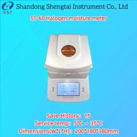 China Halogen Moisture Meter Drying Method 40～199°C PT100 Sensor Save History 15 ST-60 for sale