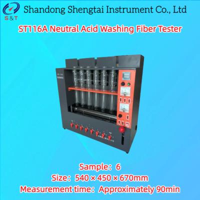 China Neutral Acid Washing Fiber Tester Van Soest Method 6 Samples Measure 90min ST116A for sale
