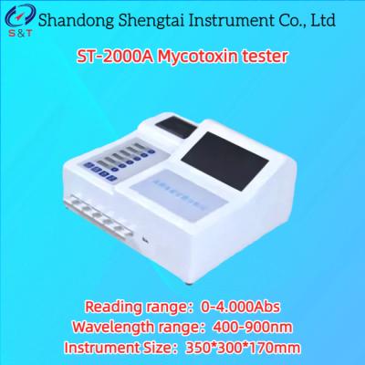 China Peanut Oil Butter Mycotoxin Tester Wavelength 400-900nm Reading 0-4.000Abs ST-2000A for sale