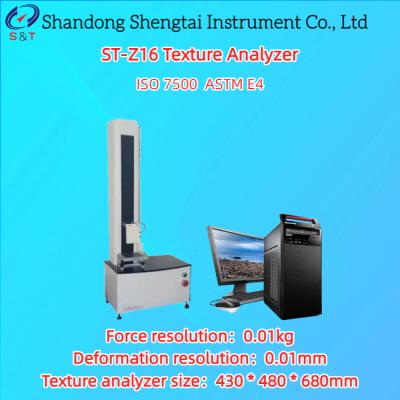 China Texture Analyzer Meat Candy Physical Property 1-1000mm/Min Route 360mm ASTM E4 for sale