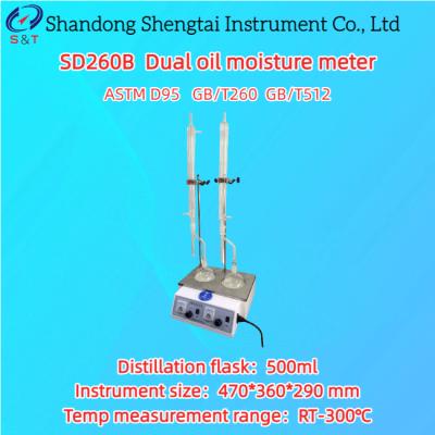 China Dual Oil Moisture Meter RT-300℃ Distillation Method Manual Grease ASTM D95 for sale