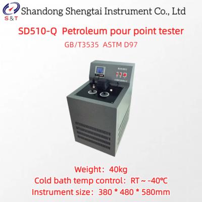 China RT ～ -25℃ Probador de punto de fluidez de petróleo Pantalla LCD pequeña de un solo ranura 2 orificios ASTM D97 en venta