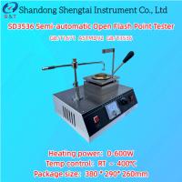 China Semi-Automatic Open Flash Point Tester RT ～ 400℃ COC Method Plasticize ASTM D92 for sale