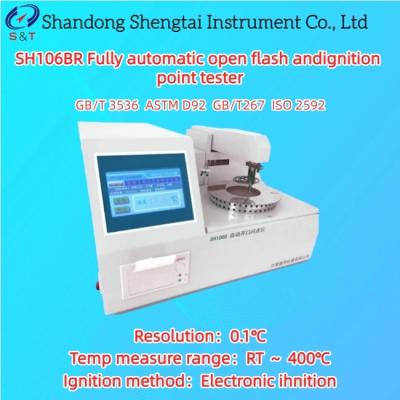 China Automatic Flash Andignition Point Tester RT ～ 400℃ Electronic Ihnition COC Method ASTM D92 for sale