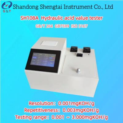 China Hydraulic Acid Value Tester 0.001 ～ 3.000mgKOH/G Color Indicator Method ISO 5167 for sale