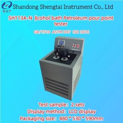 China 2 Holes Alcohol Bath Petroleum Pour Point Tester -70℃ ～ RT LCD Display ASTM D97 for sale