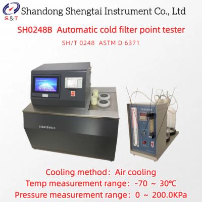 China 2 Holes Automatic Cold Filter Point Tester -70～30℃ PT100 Sensor Air Cooling ASTM D 6371 for sale