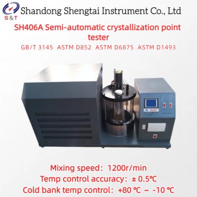 China Semi-Automatic Crystallization Point Tester Mixing 1200rpm +80 ℃ ～ -10 ℃ ASTM D6875 for sale