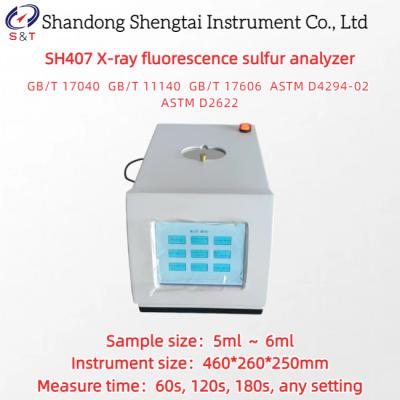 China X-Ray Fluorescence Sulfur Analyzer Test 10ppm ～ 5% Sample 5ml ～ 6ml ASTM D2622 for sale