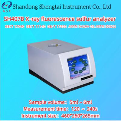 China X-Ray Fluorescence Sulfur Analyzer Sample 5ml - 6ml Sulfur 0.0005% ～ 5% ASTM D4294 for sale