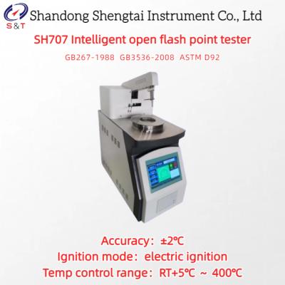 China Intelligent Open Flash Point Tester Electric Ignition RT+5℃ ～ 400℃ Android System ASTMD 92 for sale