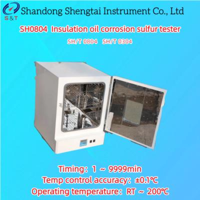 China PT100 Sensor Insulation Oil Corrosion Sulfur Tester RT ～ 200℃ Timing 1 ～ 9999min ASTM D1257B for sale