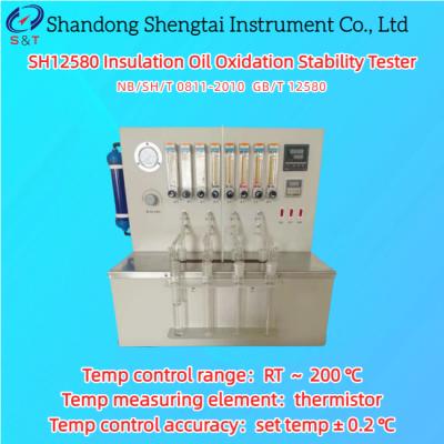 China 4 Channels Insulation Oil Oxidation Stability Tester RT ～ 200℃ Thermistor GB/T 12580 for sale