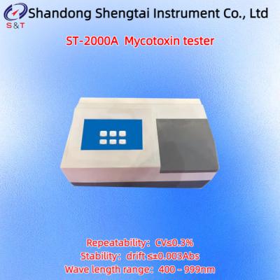 China Mycotoxin Tester ELISA Wave Length 400 - 999nm Aflatoxin B1 Detection ST-2000A for sale