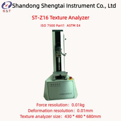 China Gel Elasticity Texture Analyzer Test Speed 1-1000mm/Min Corn Hardness ASTM E4 for sale