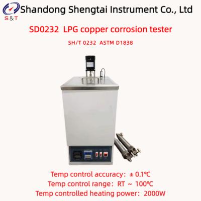 China 2 Holes LPG Copper Corrosion Tester RT ～ 100℃ PT100 Sensor Digital Display ASTM D1838 for sale