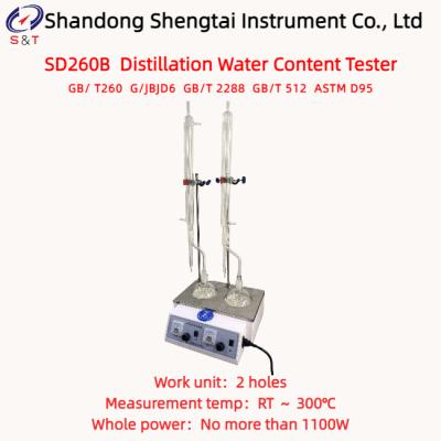 China Grease Distillation Water Content Tester Dual Work Units RT ～ 300℃ ASTM D95 for sale