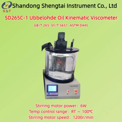 China Ubbelohde Oil Kinematic Viscometer RT ～ 100℃ High-Precision Thermistor ASTM D445 for sale