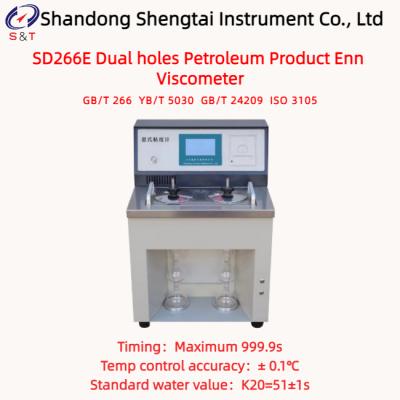 China Dual Holes Diesel Fuel Enn Viscometer 20 ～ 100℃ Semiconductor Refrigeration ISO 3105 for sale