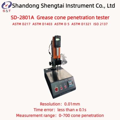 China Lab Lubricating Grease Cone Penetration Tester 0-700 Cone Penetration  ASTM D217 for sale