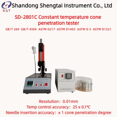 China Constant Temperature Cone Penetration Tester 10 ～ 50℃ Digital Display ASTM D217 for sale