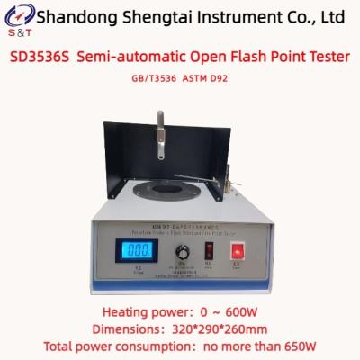 China Lube Oil Semi-Automatic Open Flash Point Tester Gas Ignition Cleveland Open Cup ASTM D92 for sale