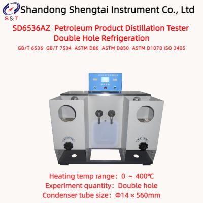 China 2 Holes Distillate Fuel Distillation Range Boiling Range Meter 0 ～ 400℃ ASTM D850 for sale