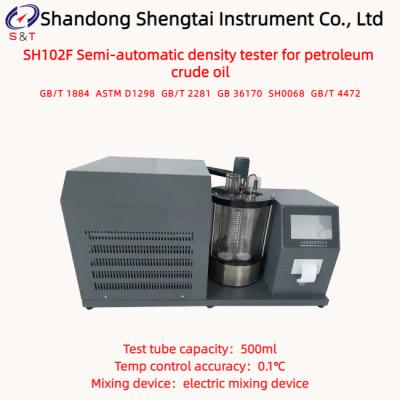 China Crude Oil Semi-Automatic Density Tester 0 ～ 100℃ USB Drive Output ASTM D1298 for sale
