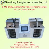 China Full-Auto Four-Point Kinematic Viscosity Determiner RT ～ 100℃ PT100 Sensor ASTM D445 for sale