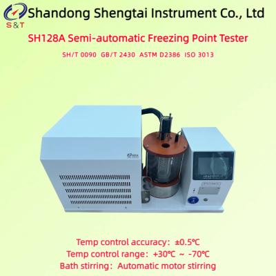 China Alcohol Bath Semi-Automatic Freezing Point Analyzer +30℃ ～ -70℃ Compressor Refrigeration ISO 3013 for sale