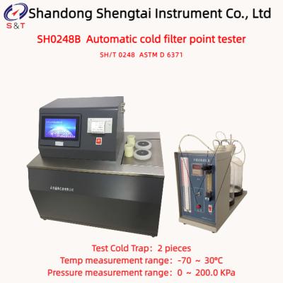 China 2 Holes Auto Cold Filter Point Analyzer For Transformer Oil -70 ～ 30℃ Air-Cooled ASTM D6371 for sale