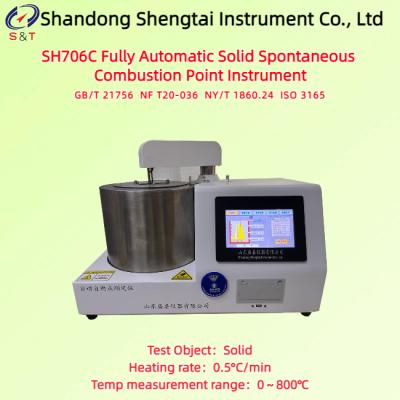 China Fully Automatic Solid Spontaneous Combustion Point Instrument 0～800℃ Test Object Solid ISO 3165 for sale