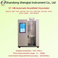 China Automatic Brookfield Viscometer Test 0 ～ 99.99 MPa·S Water Bath RT ～ 70℃ ISO 9665 for sale