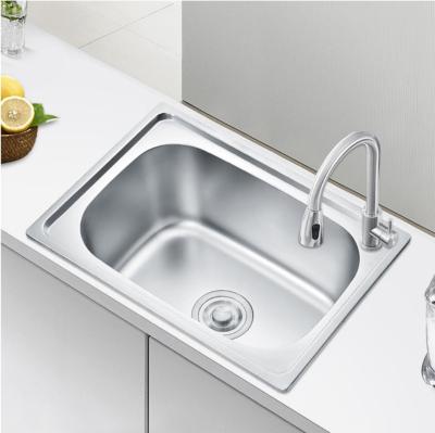 China Smart Digital Stainless Steel Kitchen Sink Waterfall LED Light 24 inch for sale