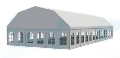 China Large Heat Arched Polygon Tent Heavy Duty For Warehouse Storage ODM for sale