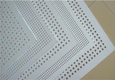 China Perforated suspended Plaster Gypsum Ceiling Board Calcium Silicate Composite Sound Absorbing for sale