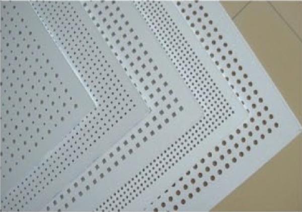 Quality Perforated suspended Plaster Gypsum Ceiling Board Calcium Silicate Composite Sound Absorbing for sale
