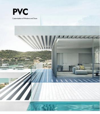 China Front PVC Plastic Aluminium Doors And Windows Windproof Customized for sale