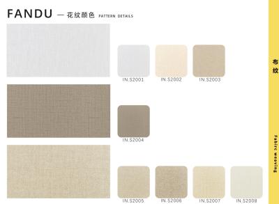 China PVC Fabric Weaving Geometric Interior Decoration Wallpaper Polyvinyl Chloride Waterproof for sale