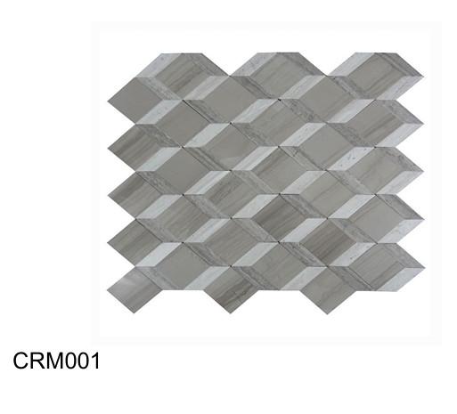 Quality ODM Art Decoration Textured Marble Tile Herringbone Splashback Tiles for sale