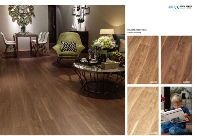 China Waterproof Laminated Hdf Engineered Wood Flooring Grey 8mm for sale