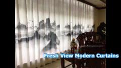 New Design High end Light Curtains Fresh View Mordern Window Curtain Living Room Balcony Solid Color