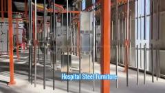 Steel-Made Anti-Corrosion Hospital Treatment Room Furniture Includes Treatment Cabinets and Tables
