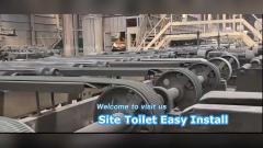 HDPE Material Portable Toilet with 130L Water Tank and Easy Installation for Construction Sites
