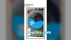 Factory Hot Sale Household Washing Machine 12Kilos 220V Fully Automatic With Drying Function Home Ap