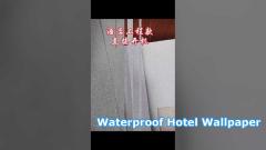Modern Design Factory-Wholesale PVC Wallpaper Waterproof Fabric Backed Vinyl Wallcovering for Hotel