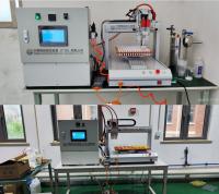 China Desktop Automatic High Speed AB Glue Potting Machine for Core Components Meter Mix Pump for sale